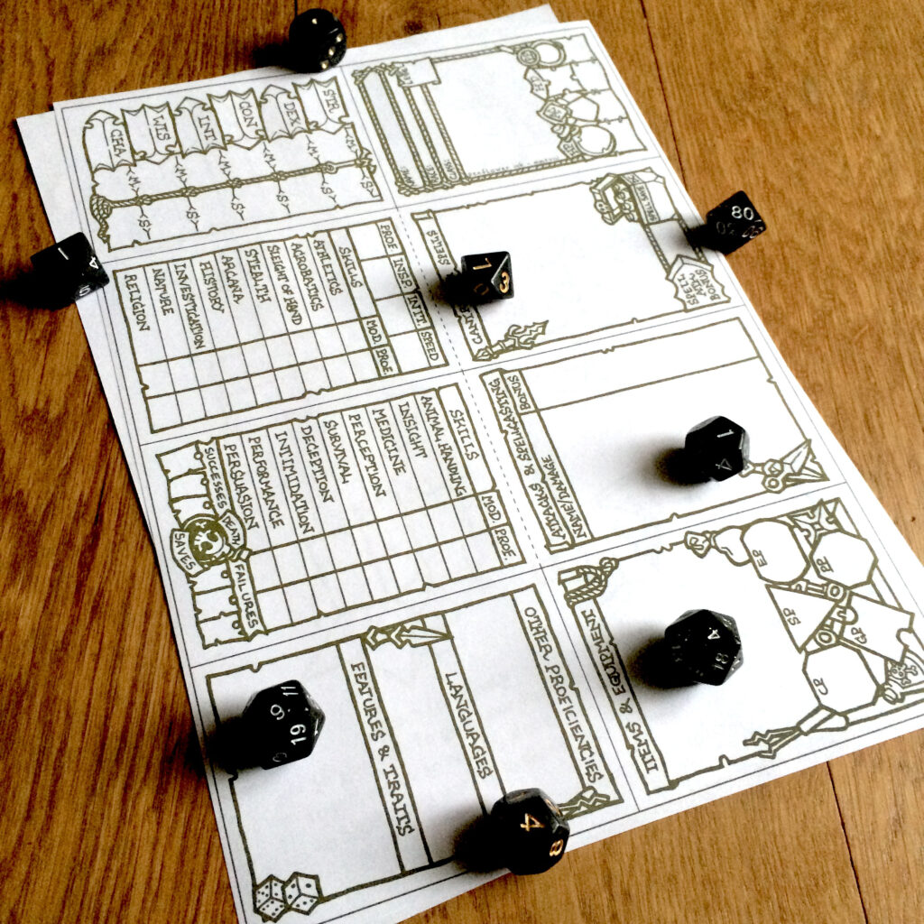 5E Rogue Character Sheet Booklet - penflower-ink.com