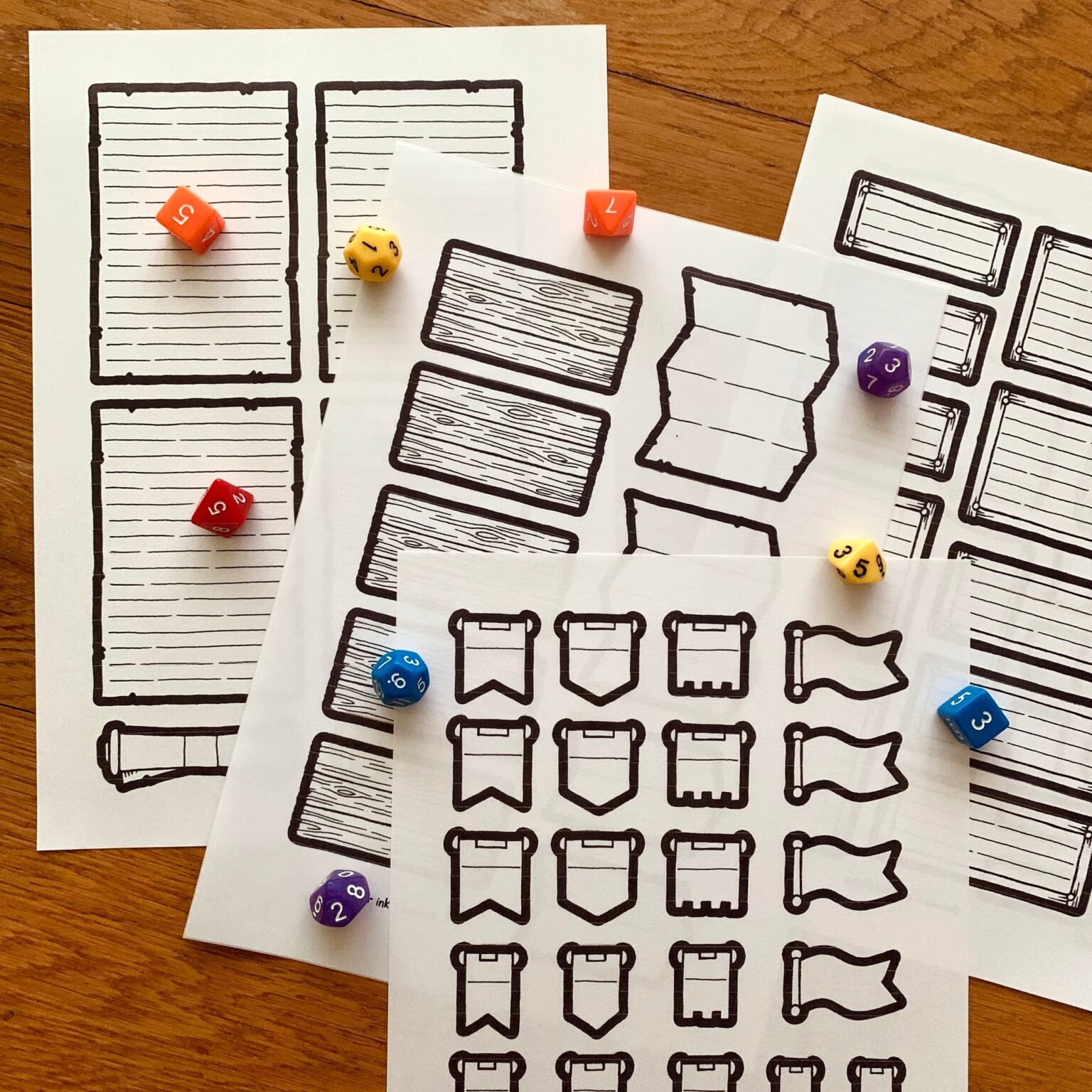 Modular Character Sheet Fantasy Expansion (Printable) - penflower-ink.com