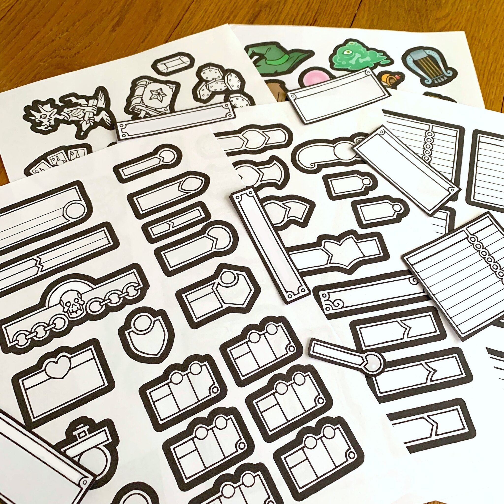 Modular Character Sheet (Printable) - penflower-ink.com