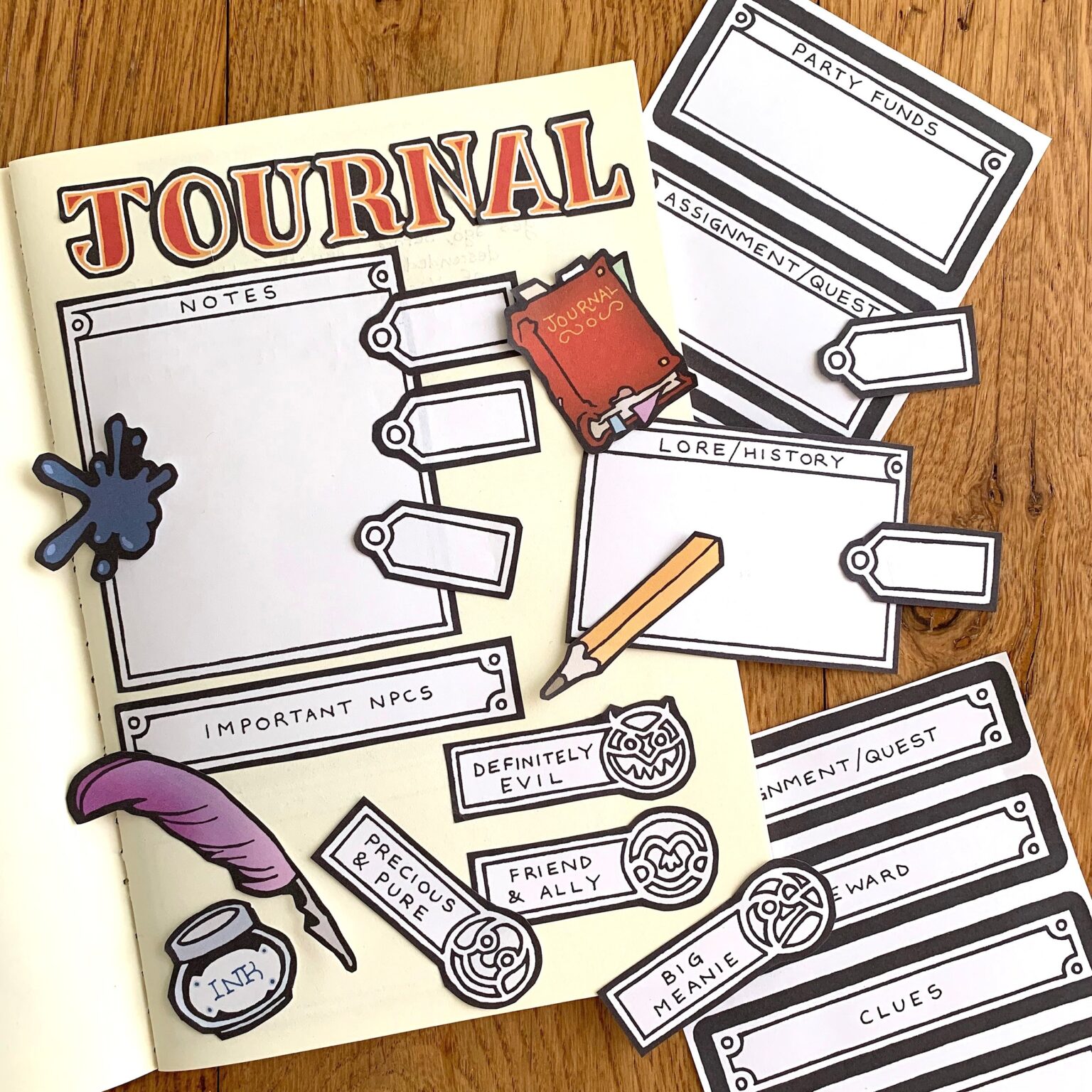 Modular Notekeeper Pack (Printable) - penflower-ink.com